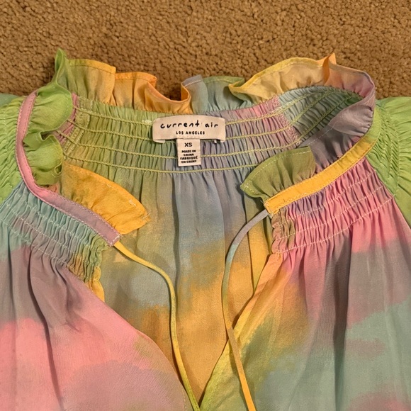 Current Air | Tops | Current Air Pastel Rainbow Blouse | Poshmark
